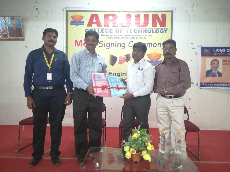 MOU’S – Arjun College of Technology
