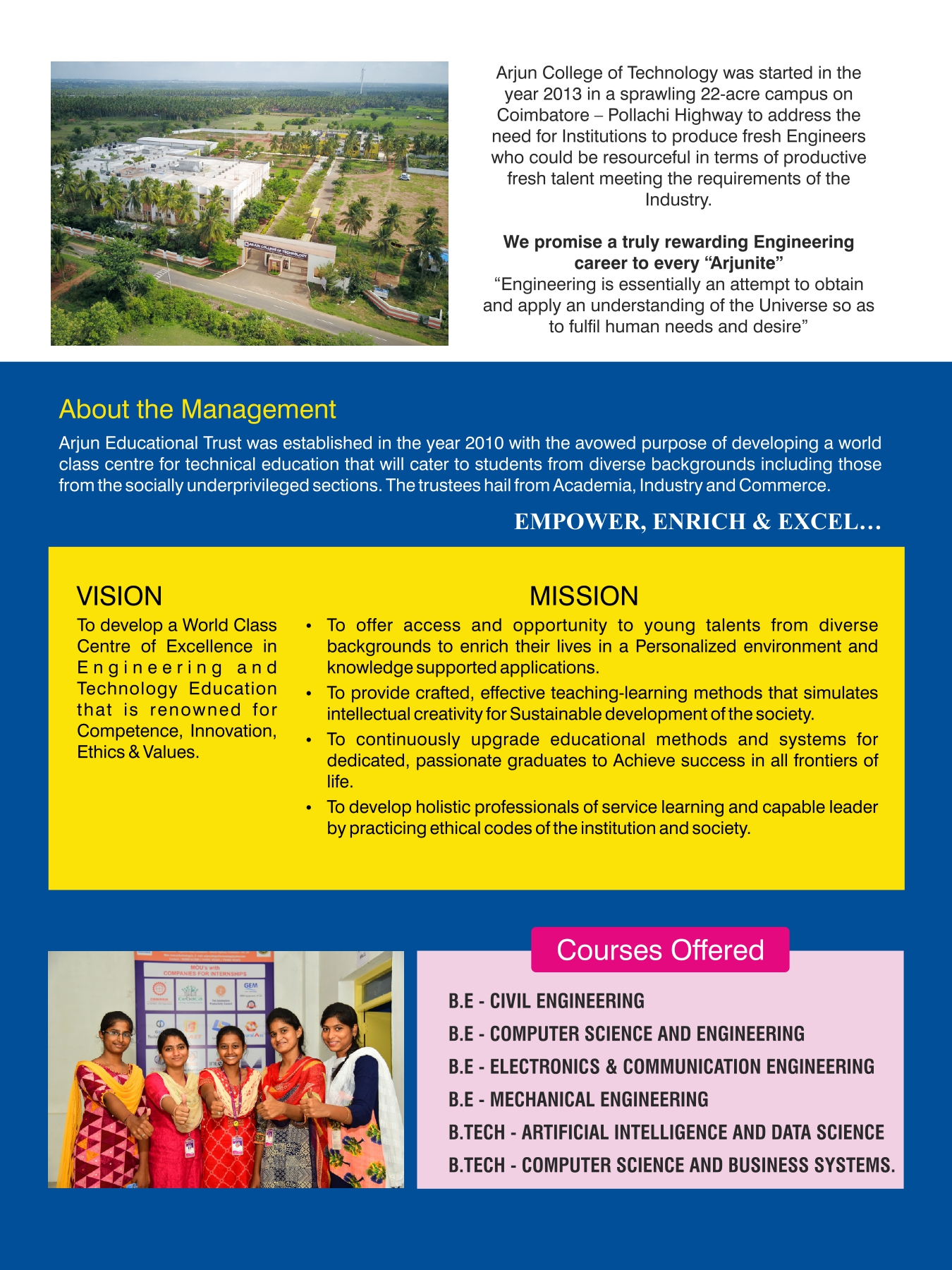 Admission – Arjun College of Technology